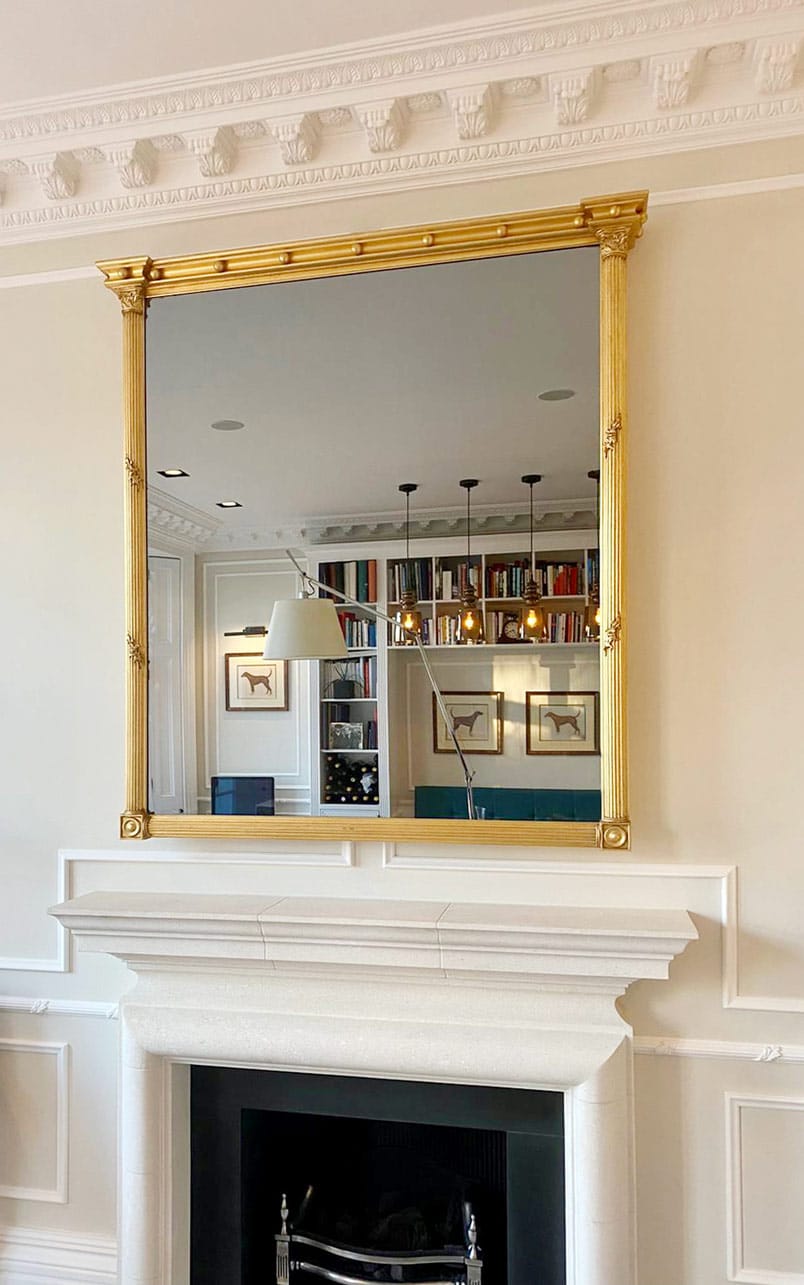 Regency Fluted Column Mirror | Overmantels London