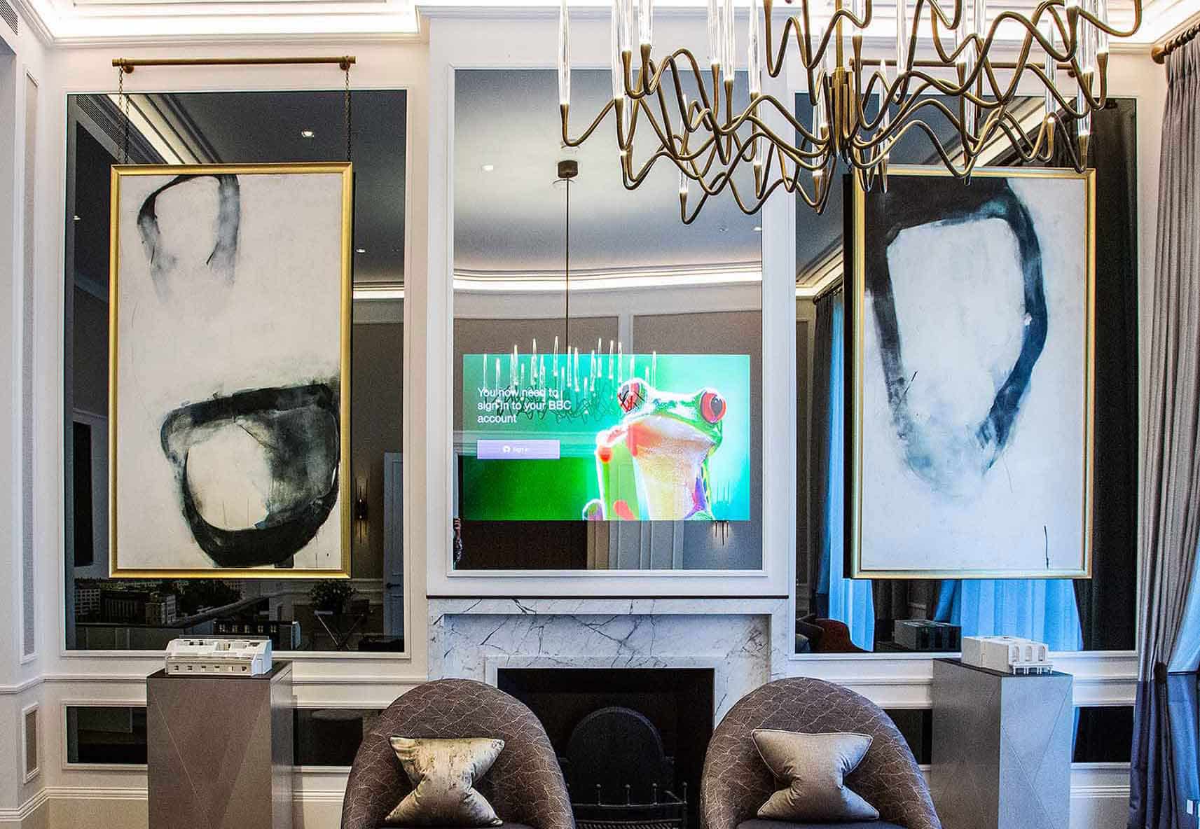 TV Mirror Wall Installations – Overmantels London